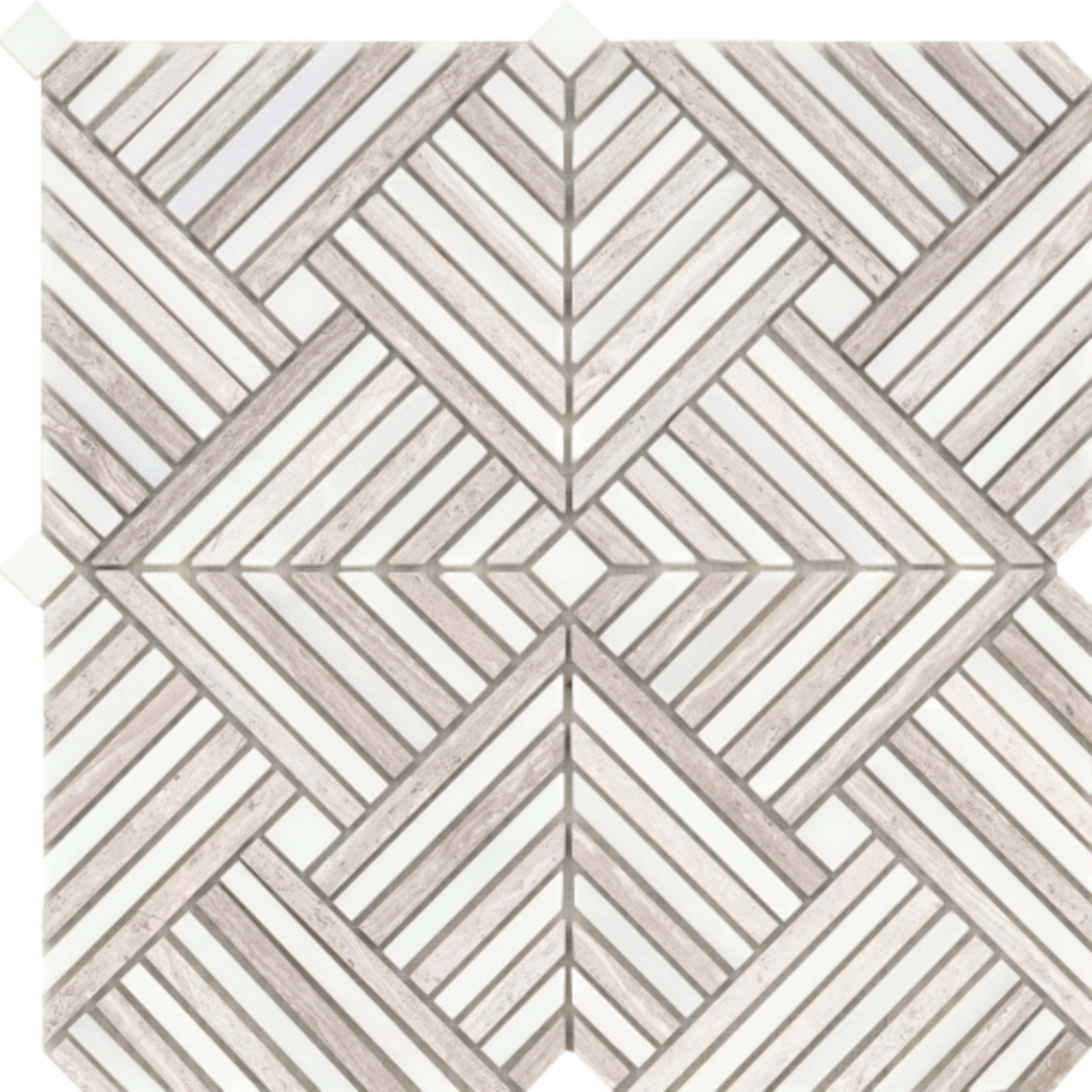 Alluro in Mini Palace Cream 12" X 12" Natural Stone – DesignCo