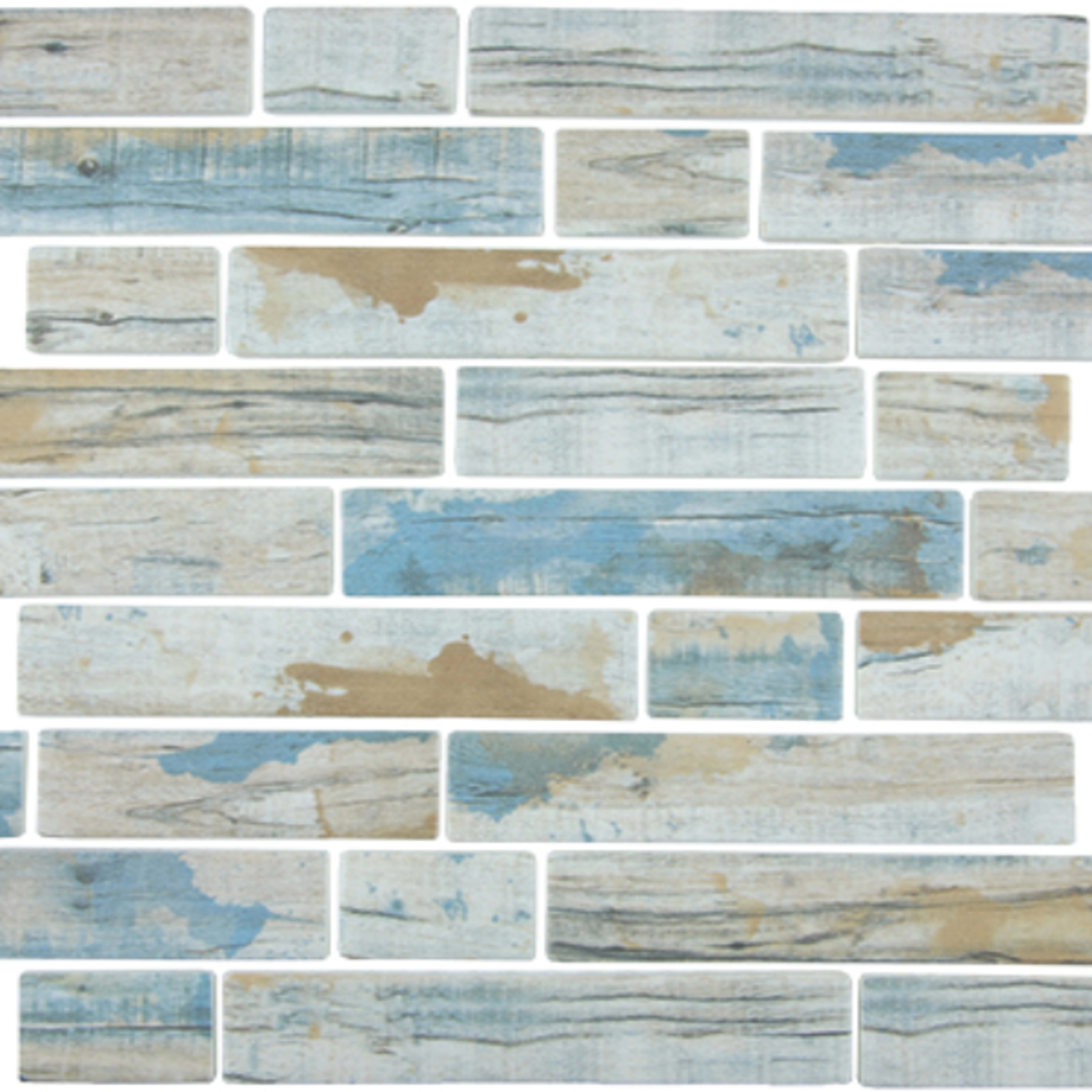 Bark in Bay - Multilinear Mosaic Tile – DesignCo