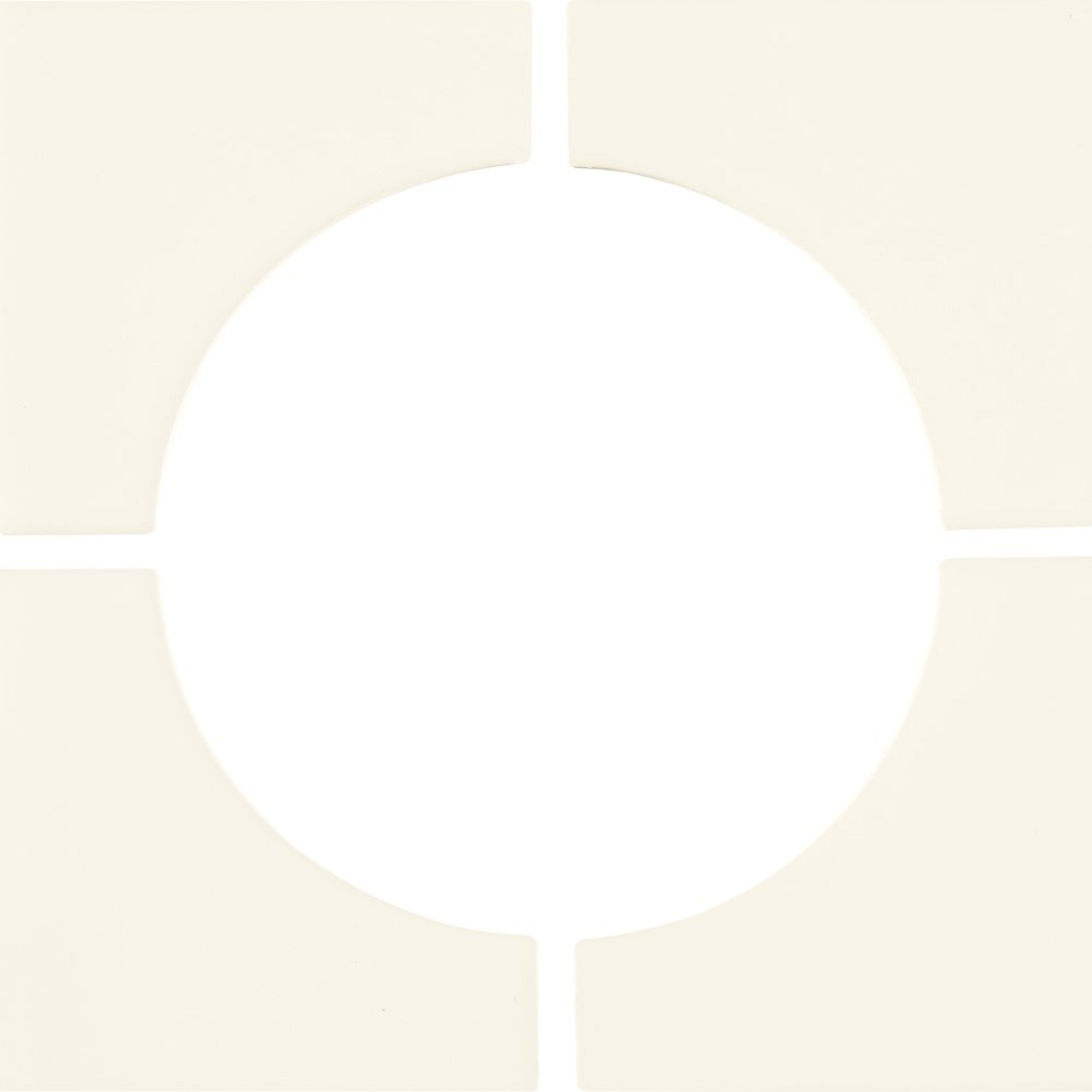 Cursive in Ghost Mosaic 6"x6" 4-Corner Tile – DesignCo