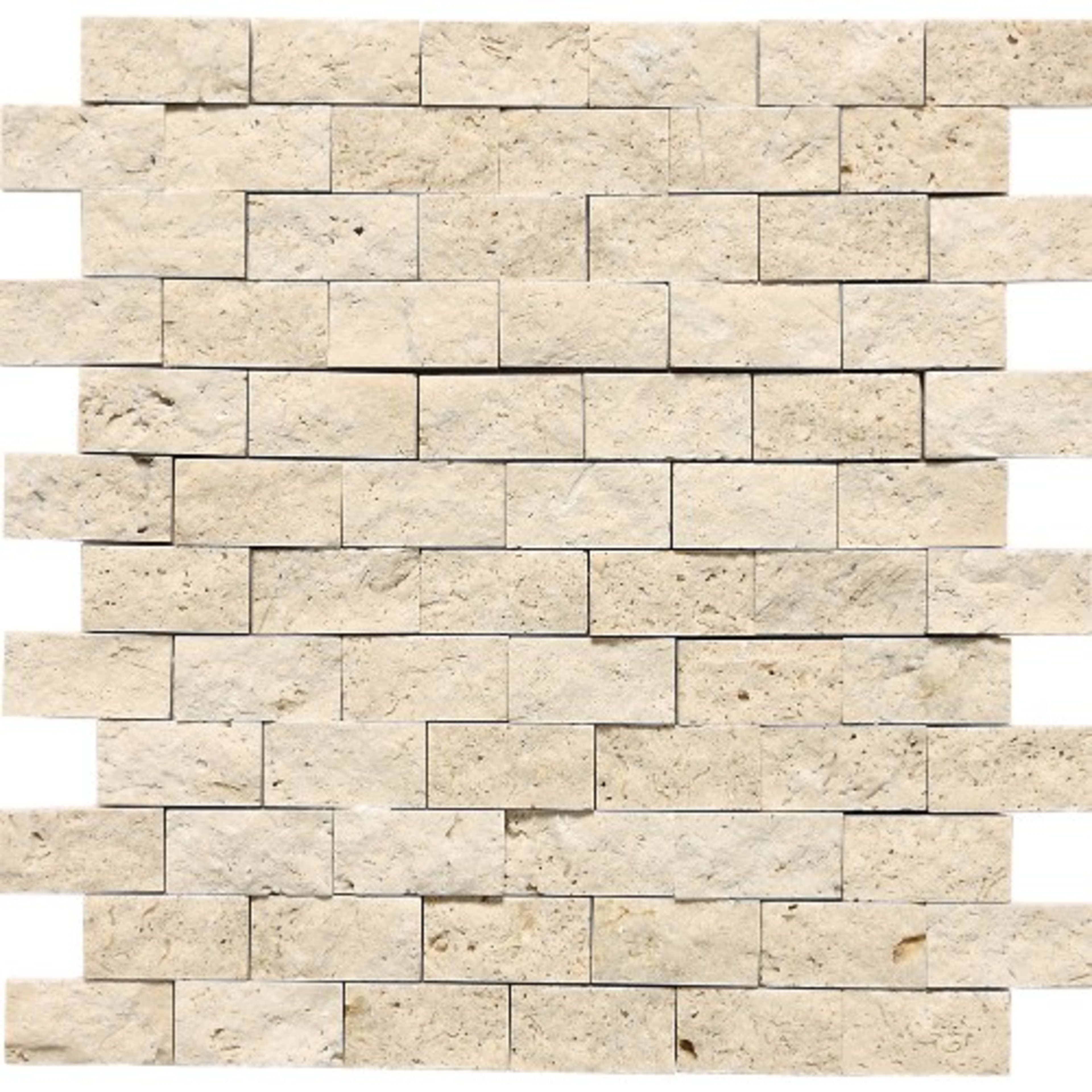Travertine Collection in Mediterranean Ivory Brick Joint Natural Stone ...