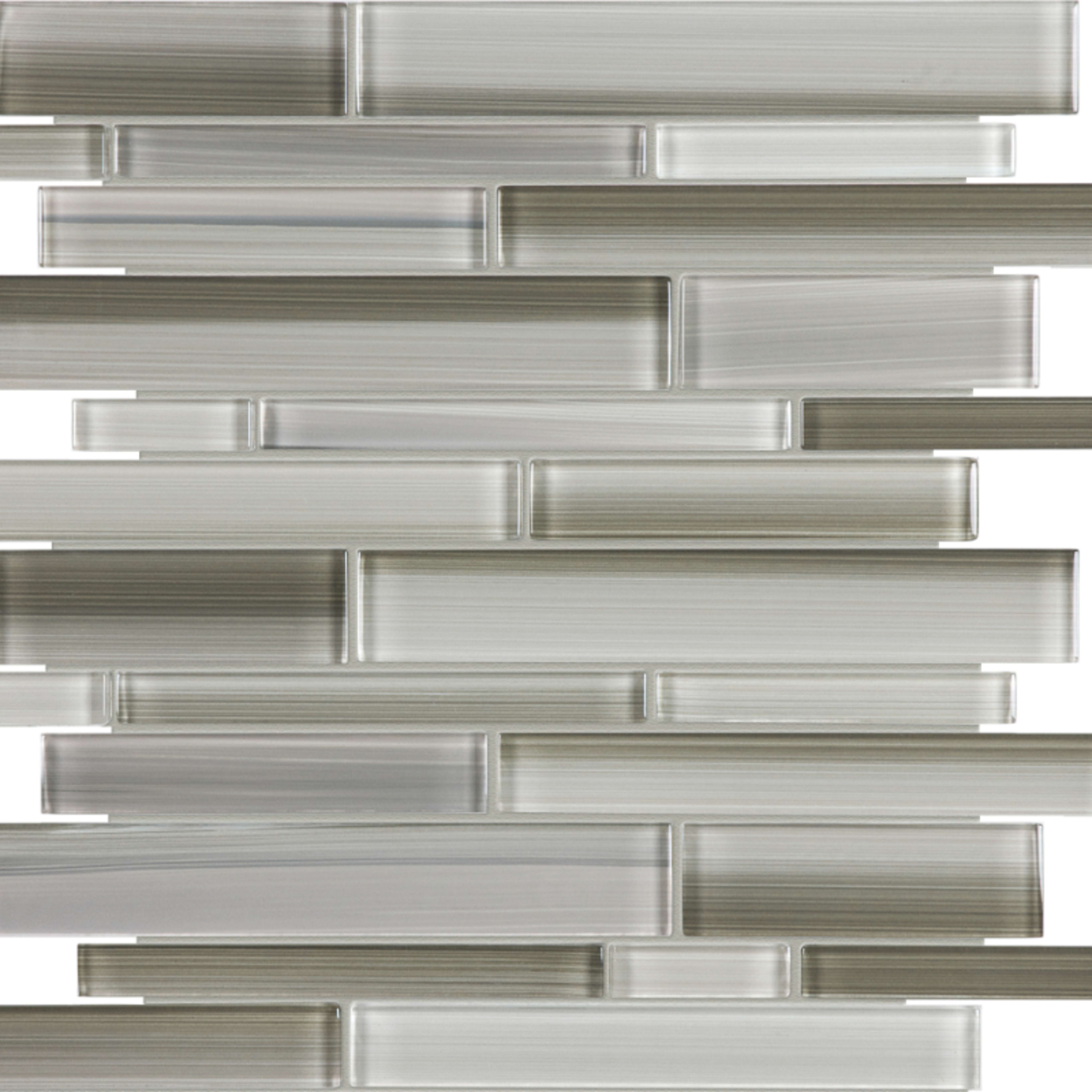 Fusion in Clay Random Strip Mosaic Glass Tile – DesignCo