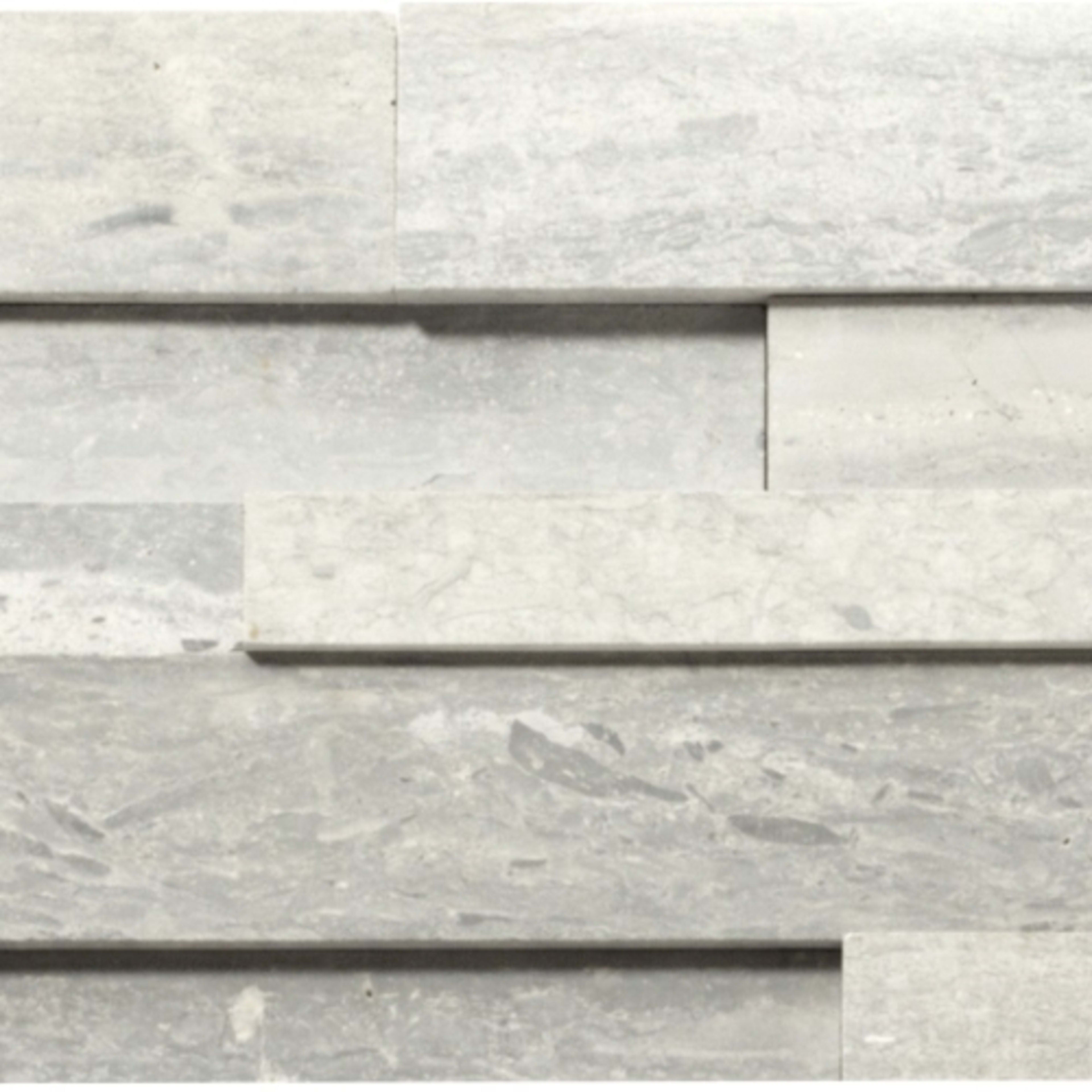 Metro in Blue 3d Ledger 6" X 24" Natural Stone – DesignCo