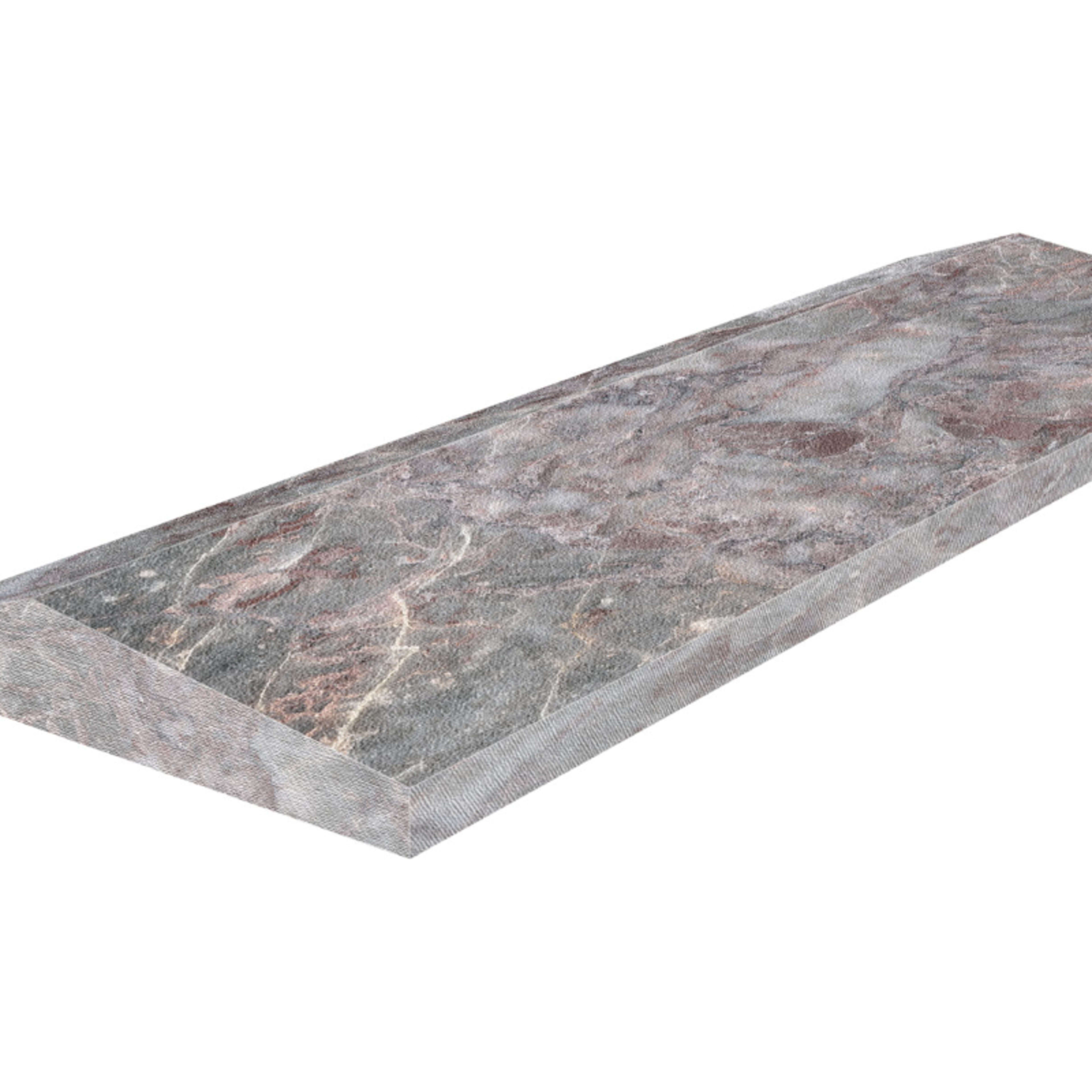 Sereno Burgundy in Prisma Honed 4x12 Natural Stone – DesignCo