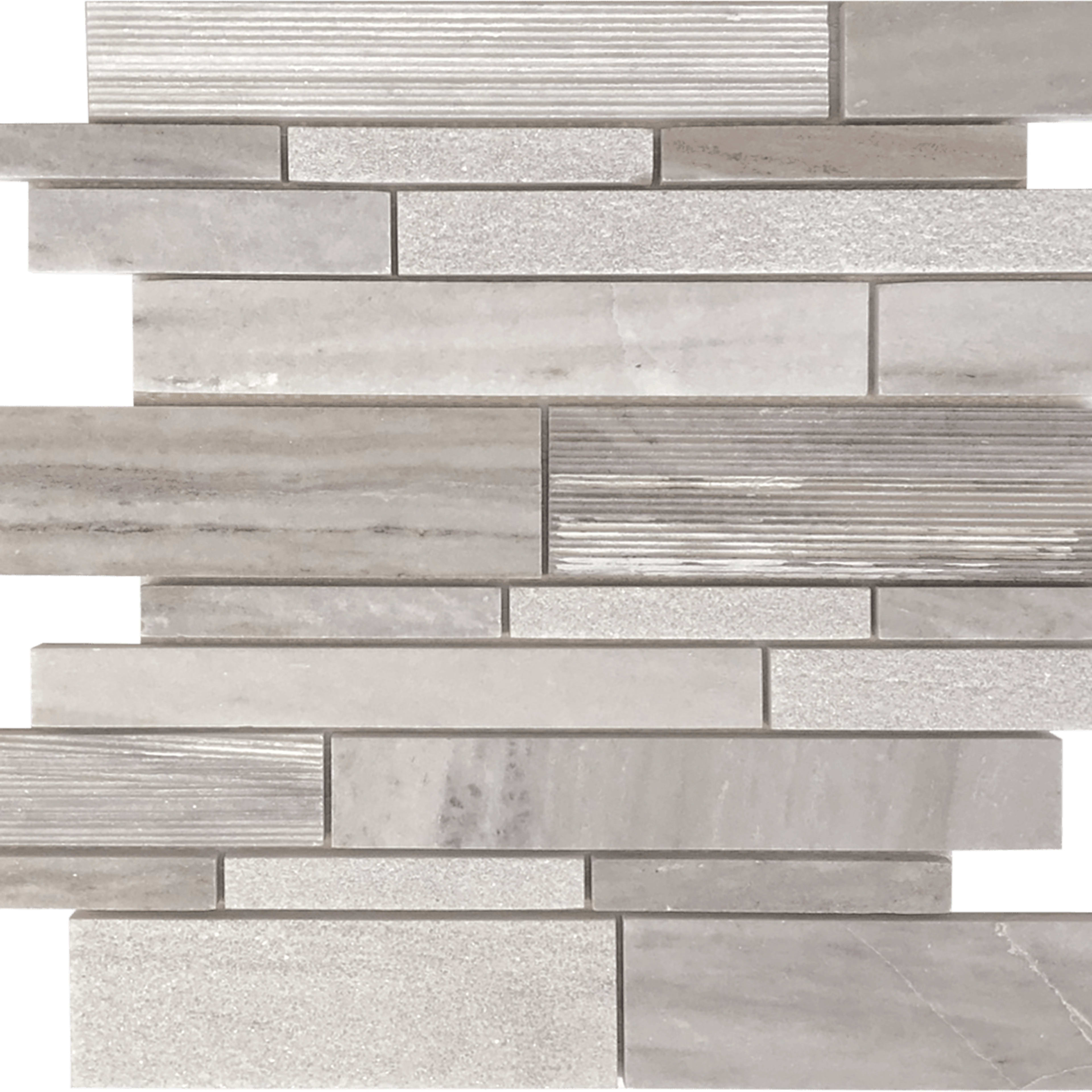 Contempo in Multi-Finish Random Linear Mosaic Natural Stone – DesignCo