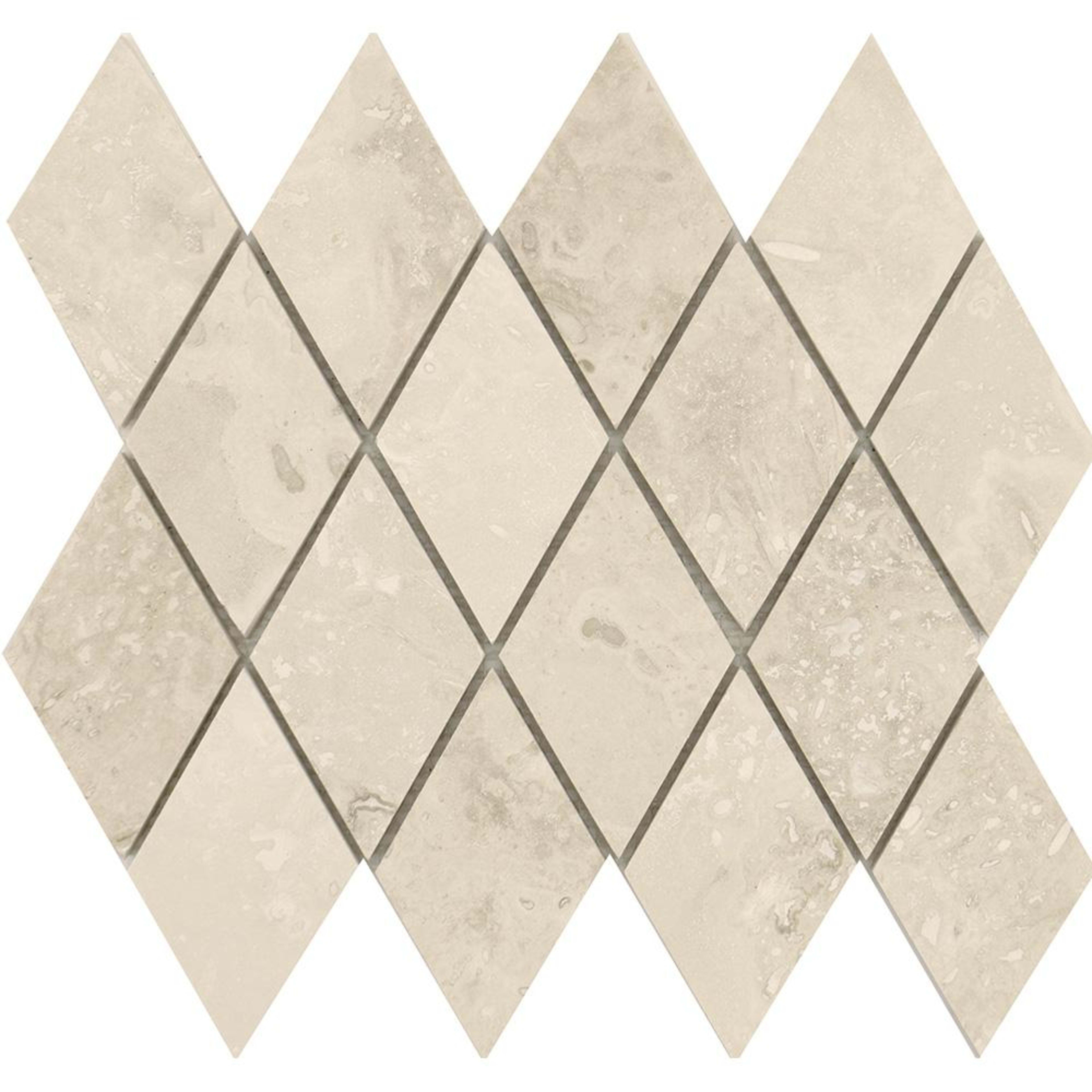 Crema in Honed & Filled Rhombo Mosaic Natural Stone – DesignCo