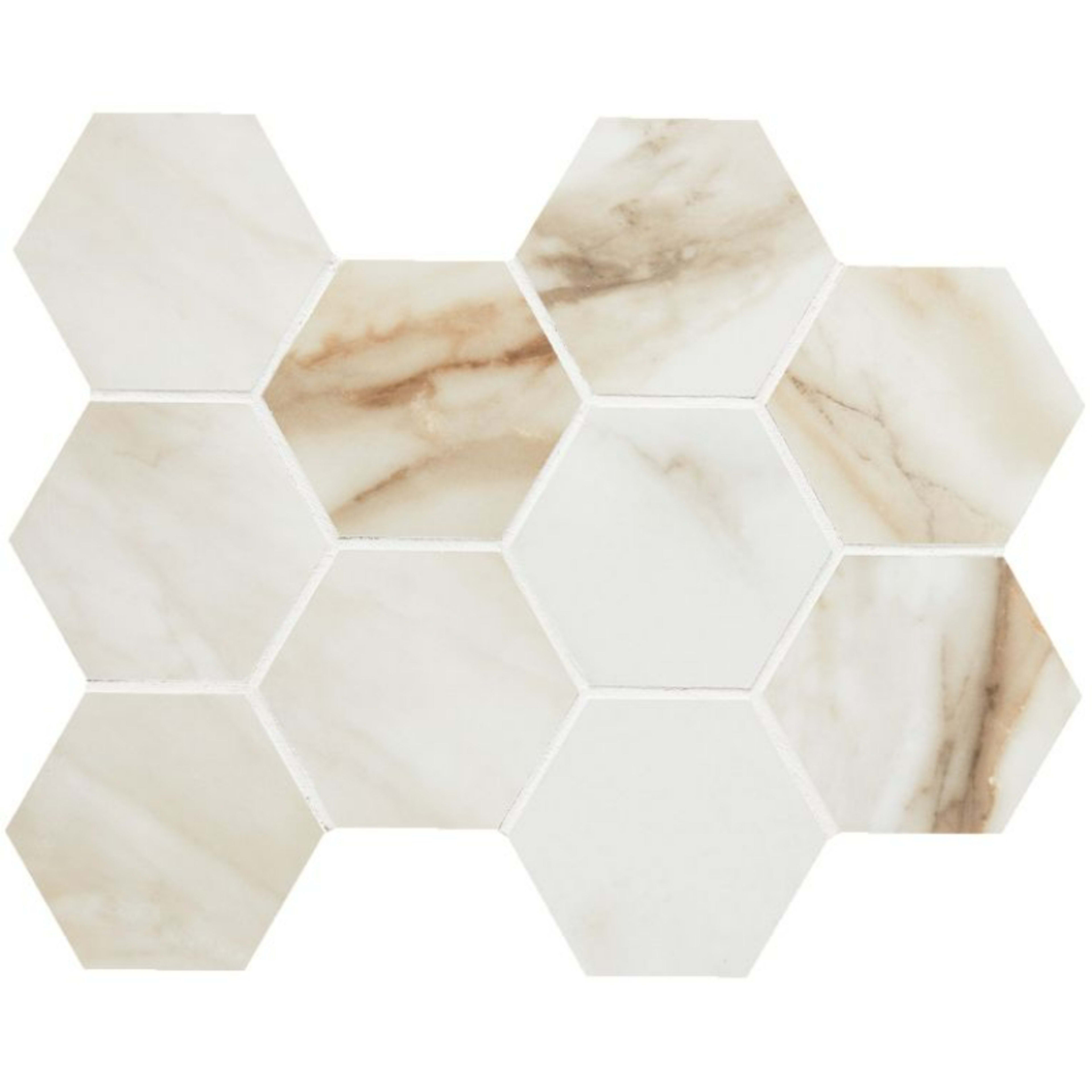 Tru Marmi in Gold Hex Tile – DesignCo