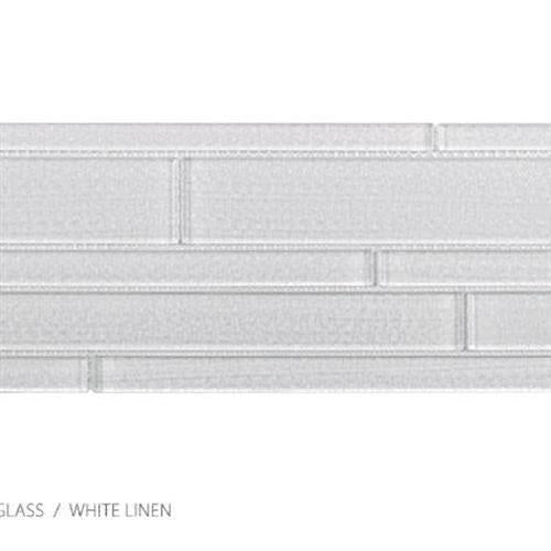 Translucent Linen in White Linen - 4x12 Glass Tile – DesignCo